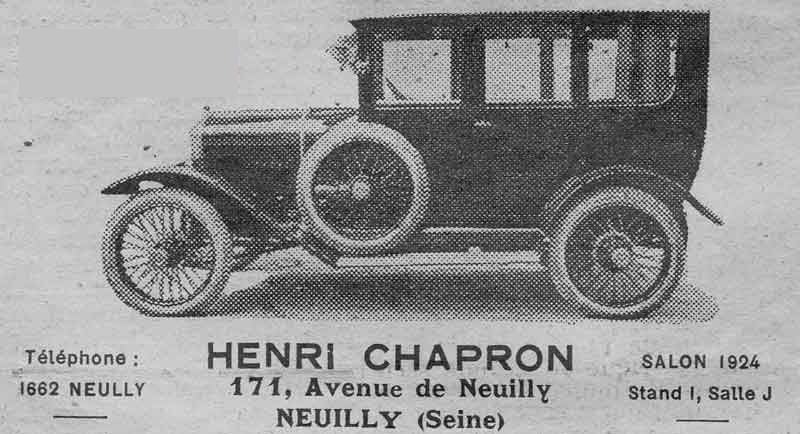 Histoire de Carrossiers, ép. 14 : Chapron, première partie 1919-1945 ...