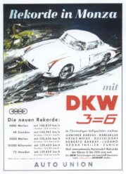 La DKW Monza, un coupé original pour s'attaquer aux records... et au ...