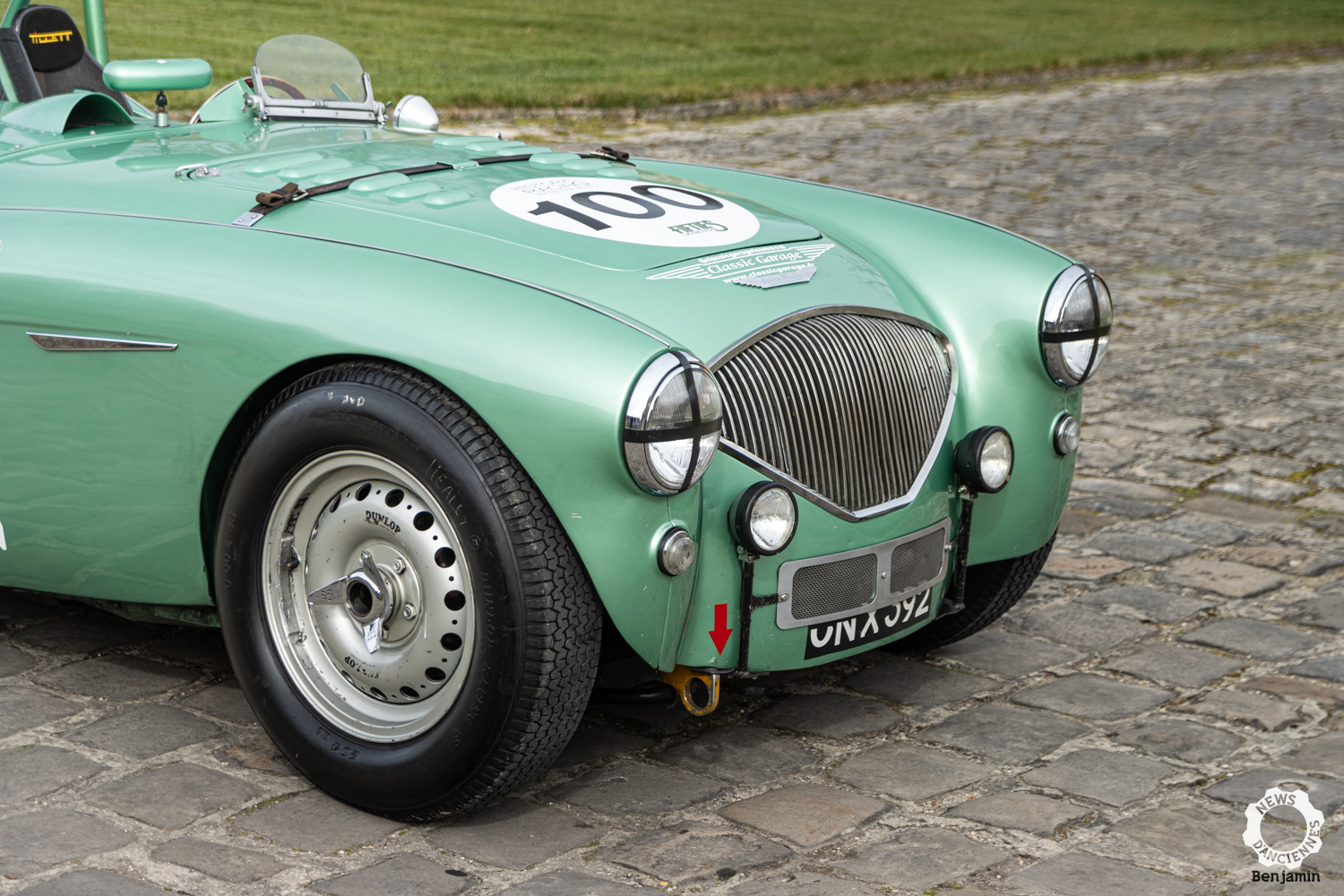 Au volant de l'Austin Healey 100S "Special", prête pour Le Mans Classic ...